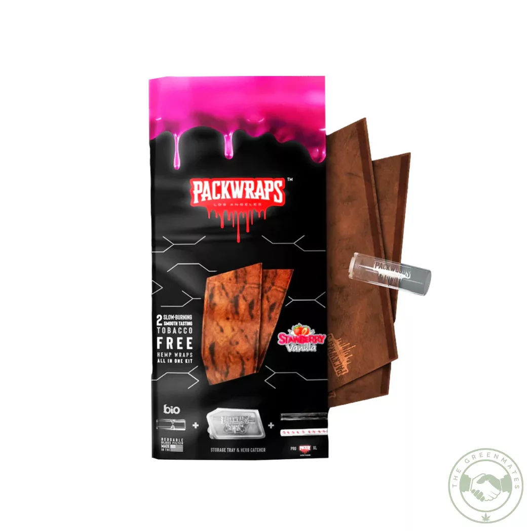 Packwraps Hemp Wrap Kit - Strawberry Vanilla - Surrey Weed Delivery