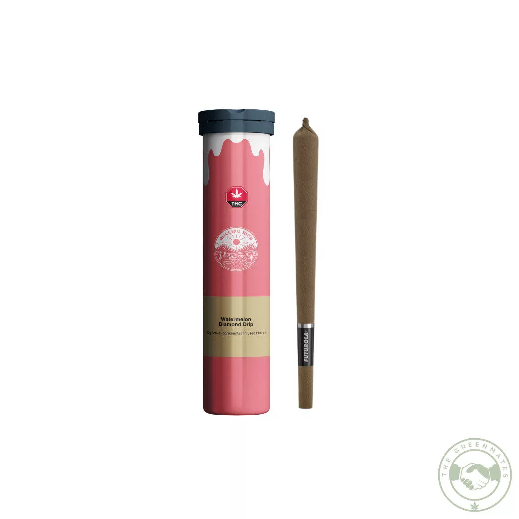 Watermelon Diamond Drip Infused Blunt (1.2g) – Rolling High - Weed ...