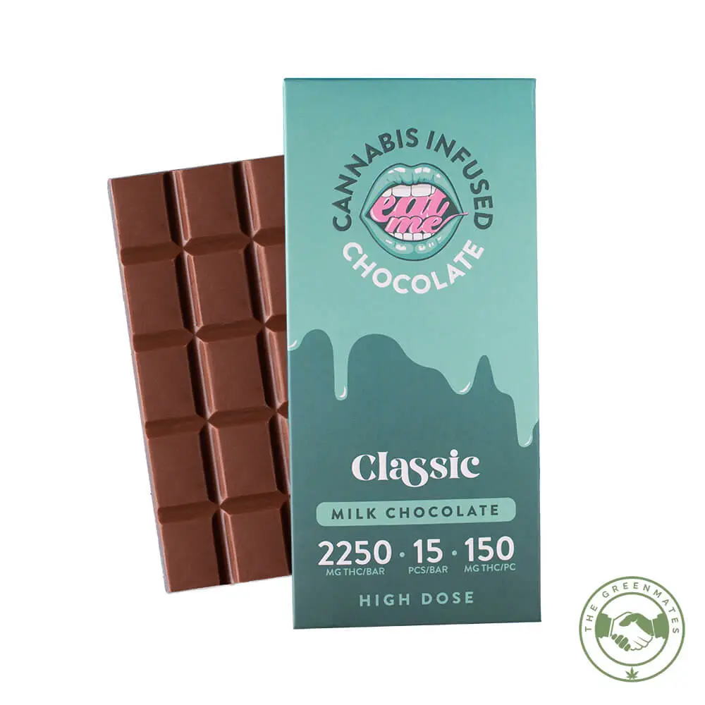 2250mg THC Classic Milk Chocolate Bar | Eat Me Up - Weed Delivery Victoria