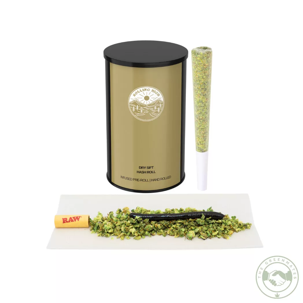 Dry Sift Hash Infused Pre-Roll - Rolling High - Weed Delivery Victoria